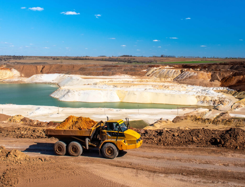 Big truck works at sand quarry - ECT Marine